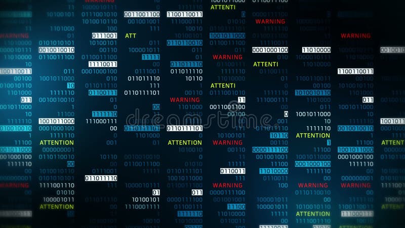 Animation of Computer Icons with Languages, Graphs, Trading Data and Flare on Abstract ...