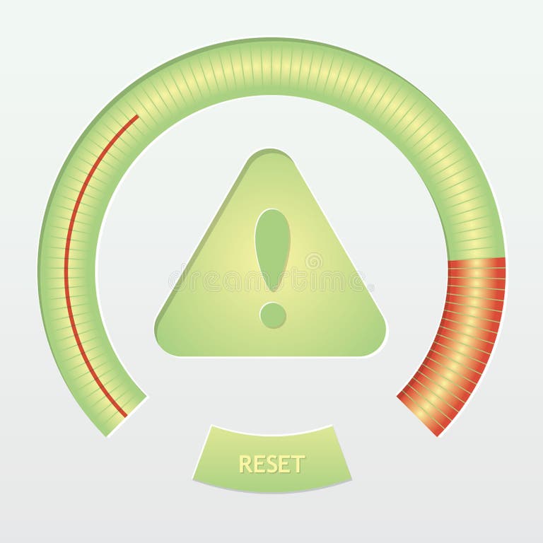 Warning Attention Sign with Scale Alert Stock Vector - Illustration of ...