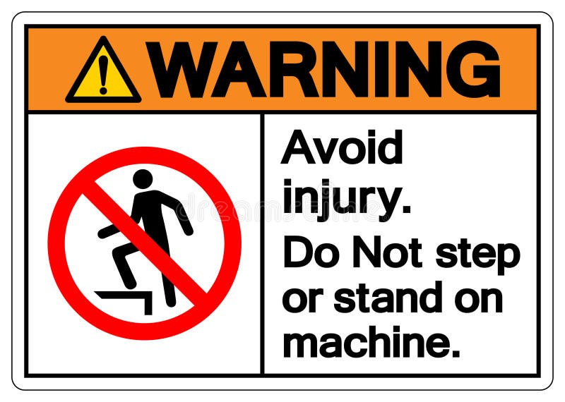 Warning Do Not Step Symbol Sign, Vector Illustration, Isolate on White ...