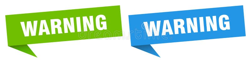 Warning speech bubble. stock vector. Illustration of peeler - 153273917