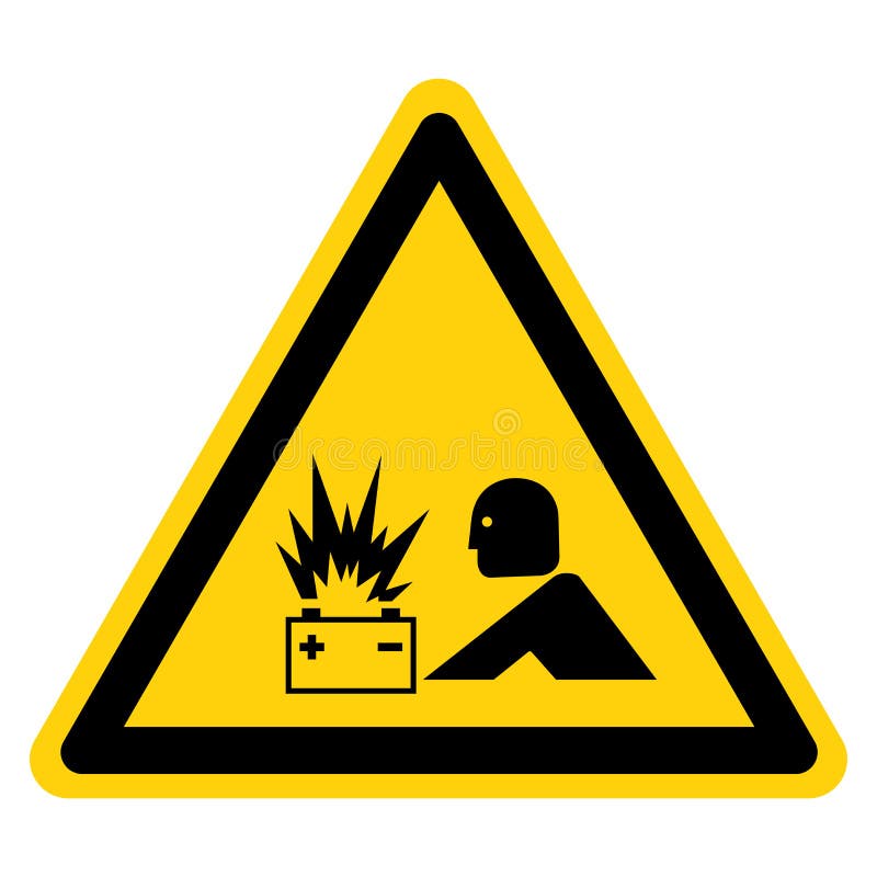 Warning Battery Charging Area Symbol Sign, Vector Illustration ...