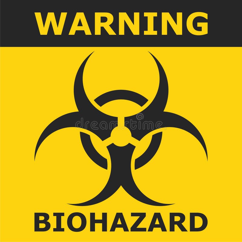 Warning Biohazard, Poster Design Stock Vector - Illustration of ...