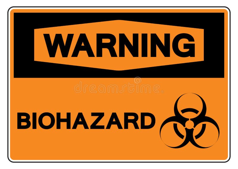 Warning BioHazard Symbol Sign, Vector Illustration, Isolate on White ...