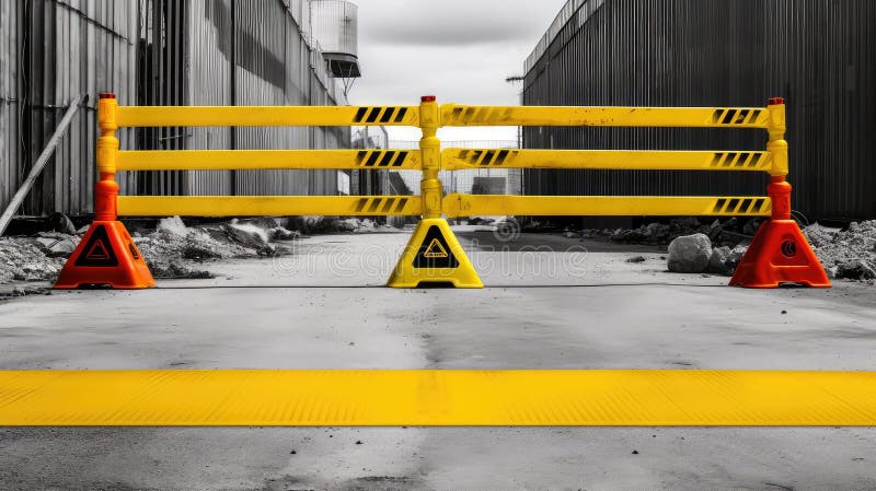 Warning Black and Yellow Caution Border Stock Illustration ...
