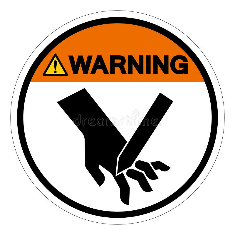 Warning Blade Hazard Symbol Sign, Vector Illustration, Isolate on White ...