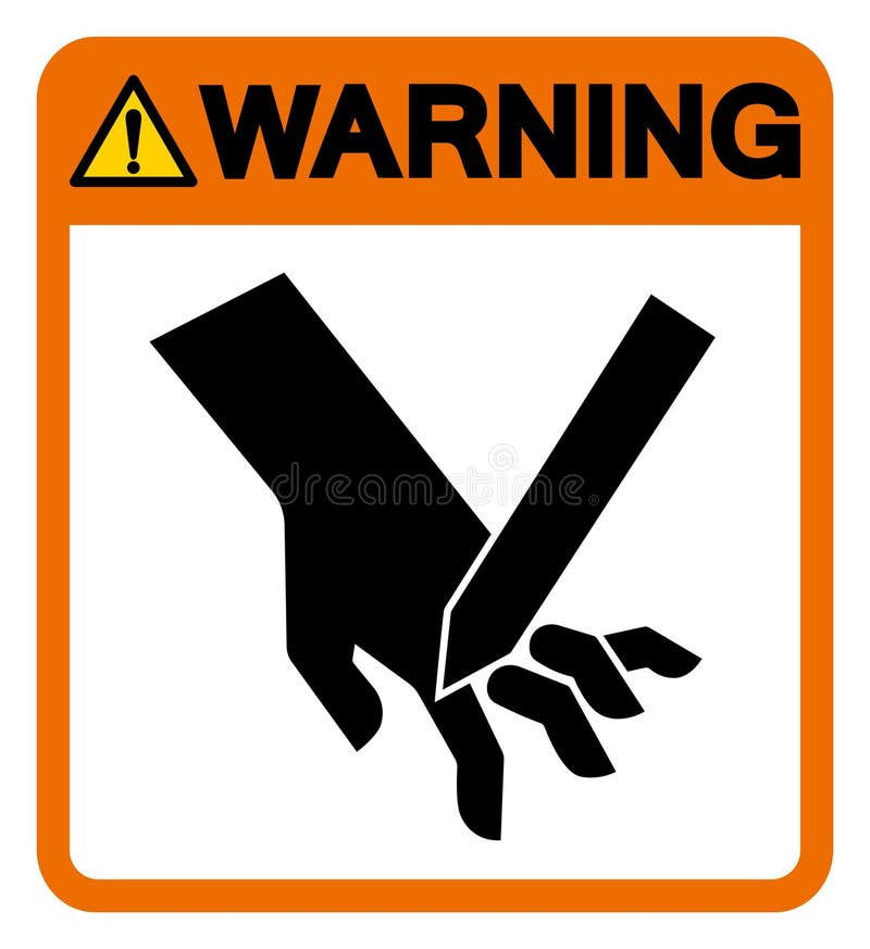 Warning Blade Hazard Symbol Sign, Vector Illustration, Isolate on White ...