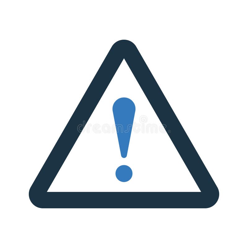 Warning, Board Icon. Simple Editable Vector Illustration Stock Vector ...