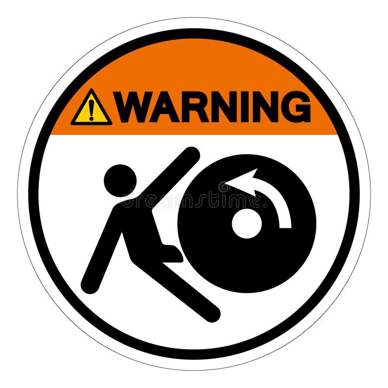Warning Body in Rollers Symbol Sign, Vector Illustration, Isolate on ...