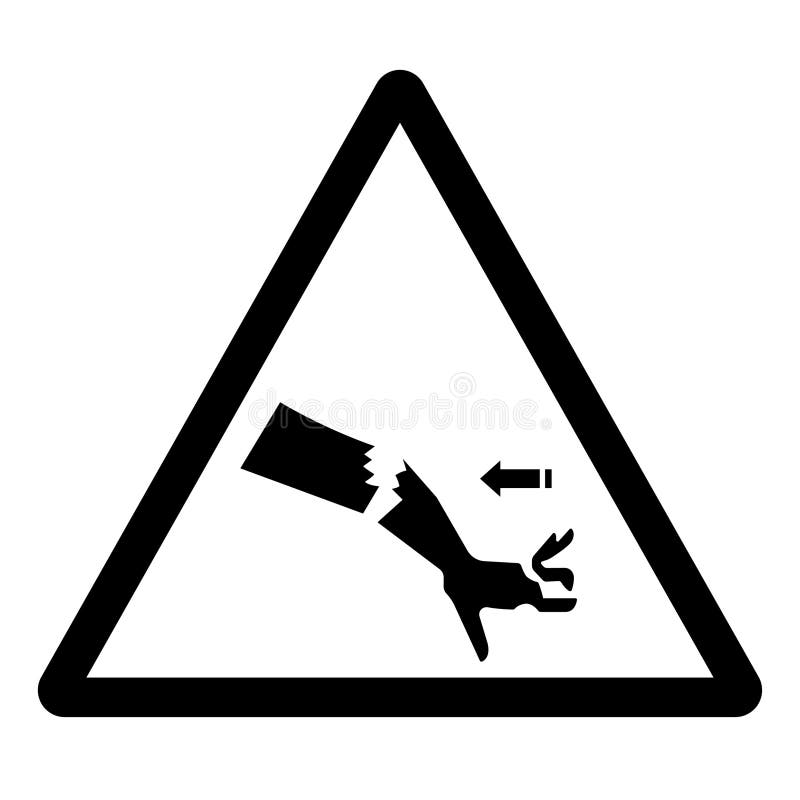 Warning Broken Arm Hazard Symbol Sign ,Vector Illustration, Isolate on ...