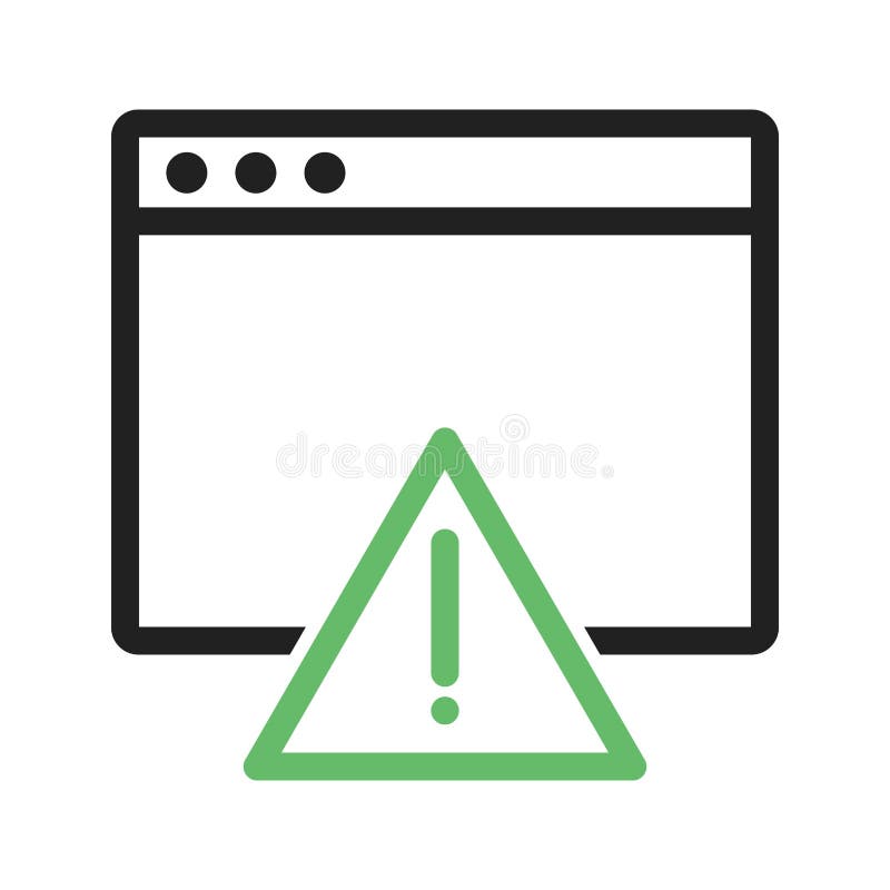 Warning on Browser stock vector. Illustration of security - 78731284