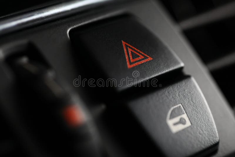 Warning button stock image. Image of roadtrip, indicator - 39689031