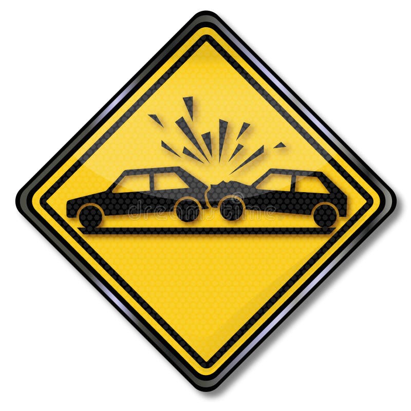 Rear End Collision Icon In Trendy Design Style. Rear End Collision Icon ...