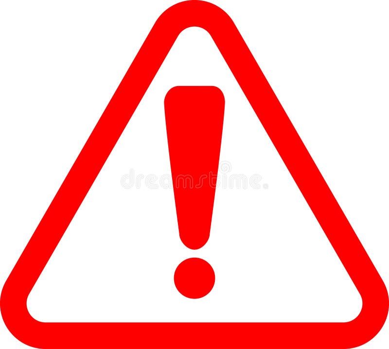 Warning Caution Alert Attention Icon. Exclamation Mark Symbol Stock ...