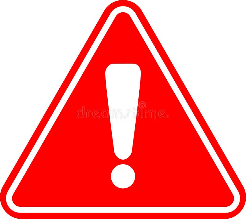 Warning Caution Alert Attention Icon. Exclamation Mark Symbol Stock ...
