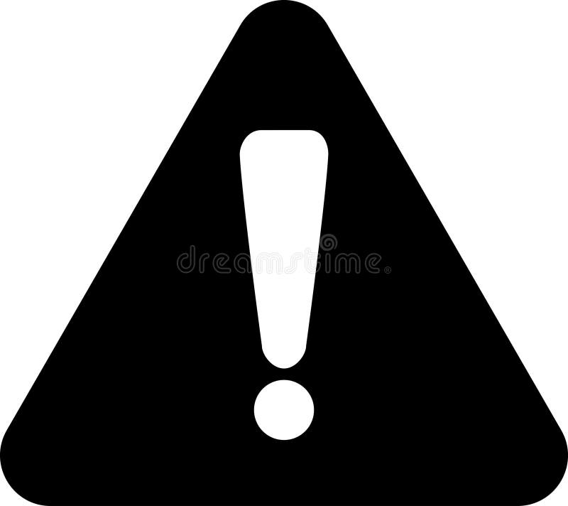 Warning Caution Alert Attention Icon. Exclamation Mark Symbol Stock ...