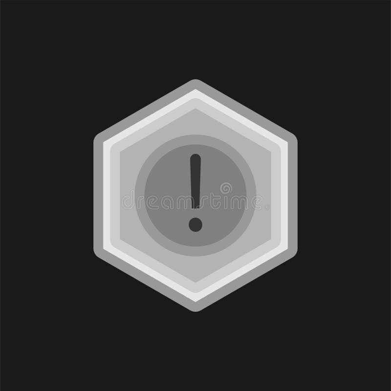 Warning Caution Sign. Exclamation Mark and Shades of Gray. Eps Ten ...