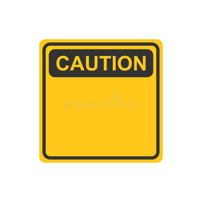 Warning, Caution Sign Icon in Comic Style. Danger Alarm Vector Cartoon ...