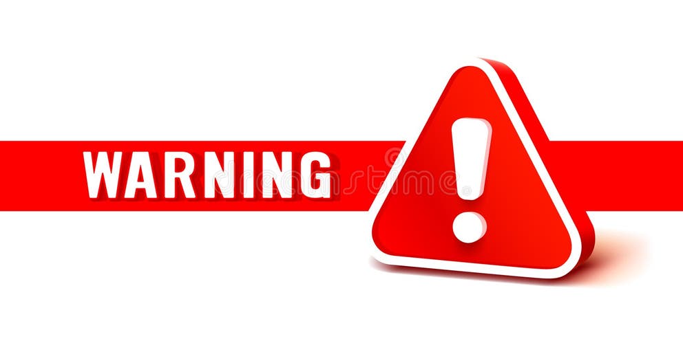Warning Caution Sign, Problem Message Mark, Danger Icon 3d. Vector ...