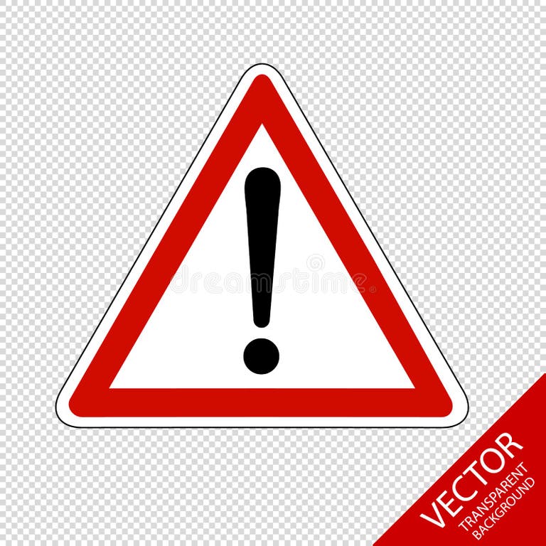 Caution Sign Transparent Background Stock Illustrations – 6,411 Caution ...