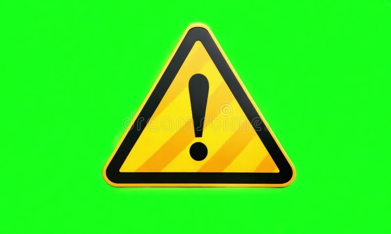 Warning Circuit Alert Screen Loop Blinking Glitch Error Security Breach Warning Computer Stock