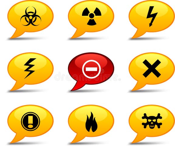 Warning Comics. stock vector. Illustration of attention - 12698771