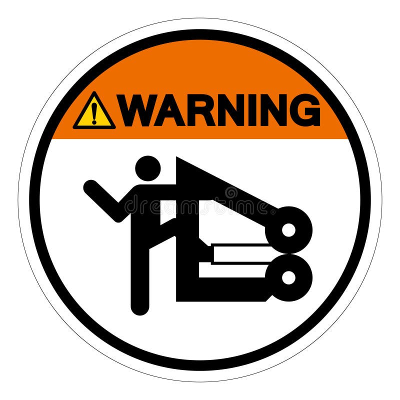 Warning Crush Hazard Symbol Sign, Vector Illustration, Isolate on White ...