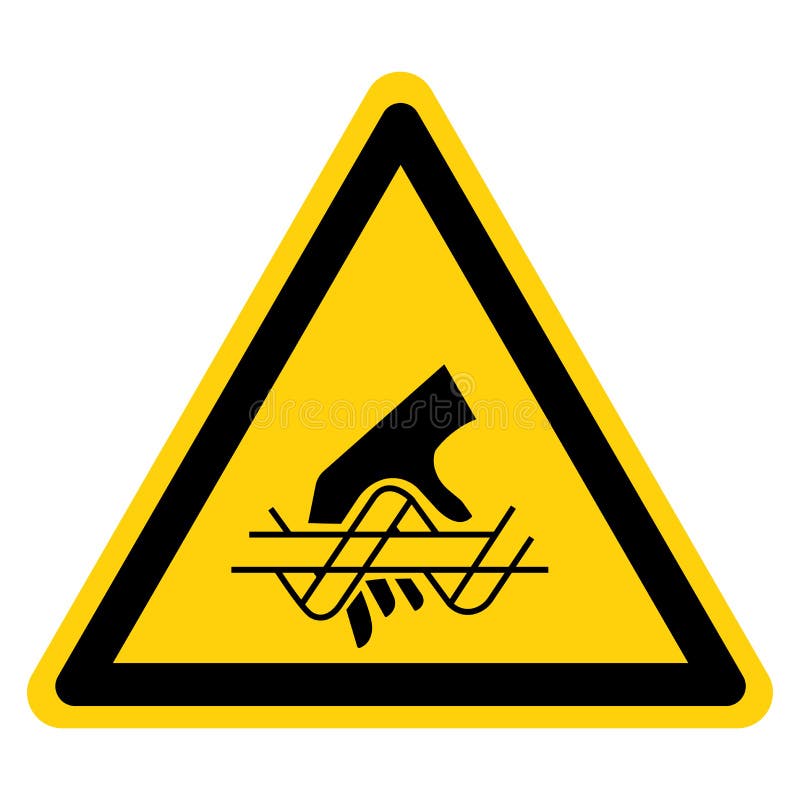 Warning Cutting of Fingers or Hand Engine Fan Symbol Sign, Vector ...
