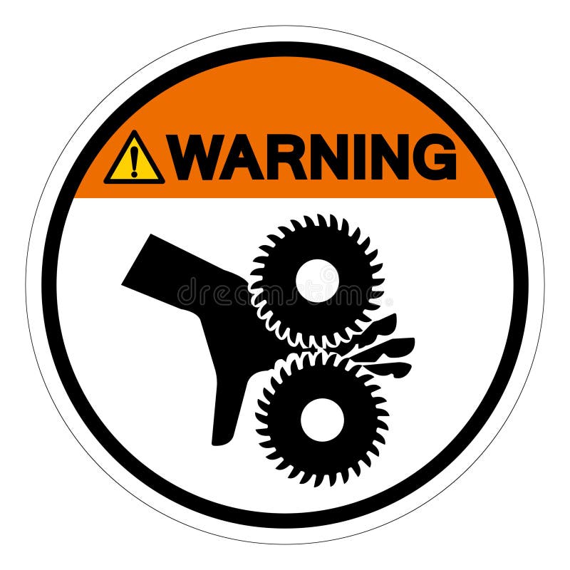 Warning Cutting of Fingers Rotating Blades Symbol Sign, Vector ...