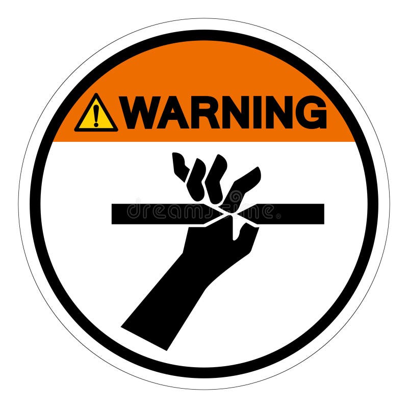 Warning Cutting of Fingers Symbol Sign, Vector Illustration, Isolate on ...