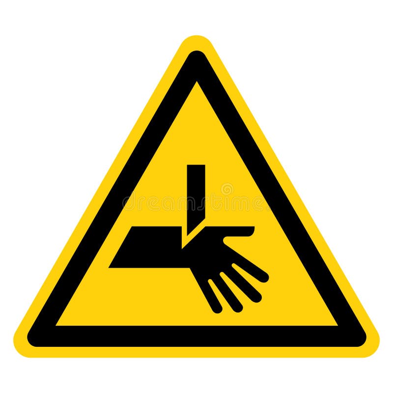 Warning Cutting Hazard Symbol Sign ,Vector Illustration, Isolate on ...