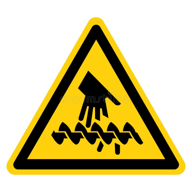 Warning Cutting Hand Hazard Symbol Sign ,Vector Illustration, Isolate ...