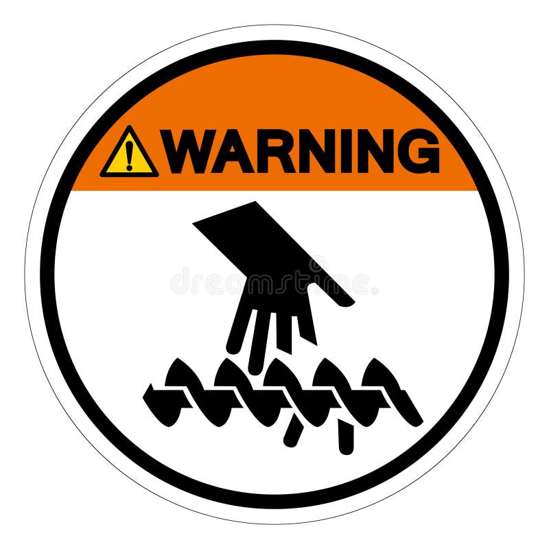 Warning Cutting Hand Hazard Symbol Sign, Vector Illustration, Isolate ...