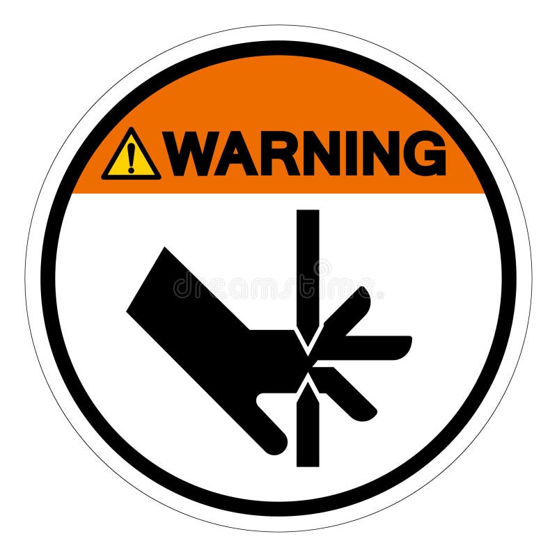 Warning Cutting Hand Hazard Symbol Sign, Vector Illustration, Isolate ...