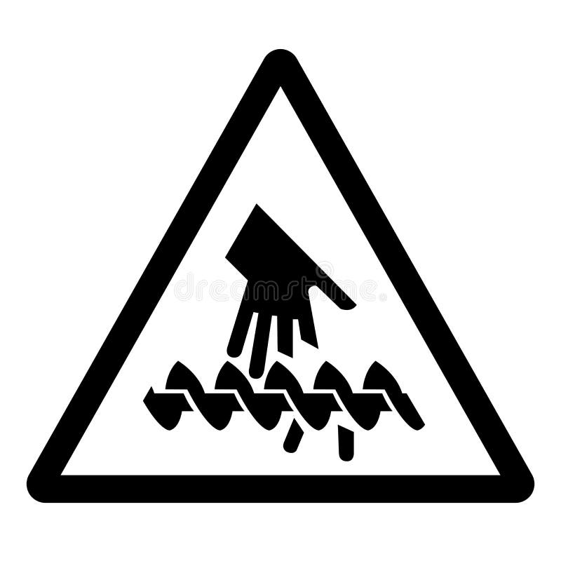 Warning Cutting Hand Hazard Symbol Sign ,Vector Illustration, Isolate ...