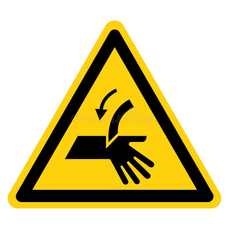 Warning Cutting Hand Hazard Symbol Sign ,Vector Illustration, Isolate ...