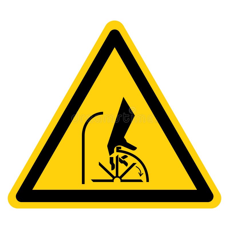 Warning Cutting Hand Hazard Symbol Sign ,Vector Illustration, Isolate ...