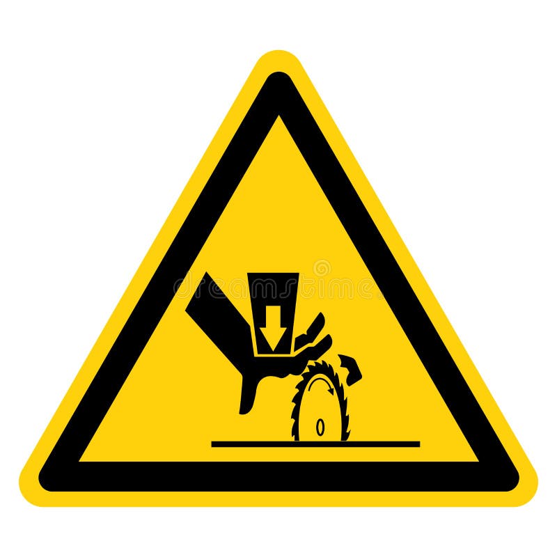 Warning Cutting Of Finger Hazard Symbol Sign ,Vector Illustration ...