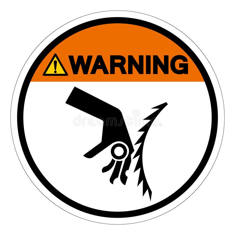 Warning Cutting Hazard Symbol Sign, Vector Illustration, Isolate on ...
