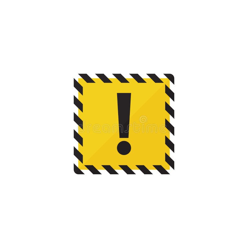 Warning Sign Board Vector Design Stock Vector - Illustration of ...