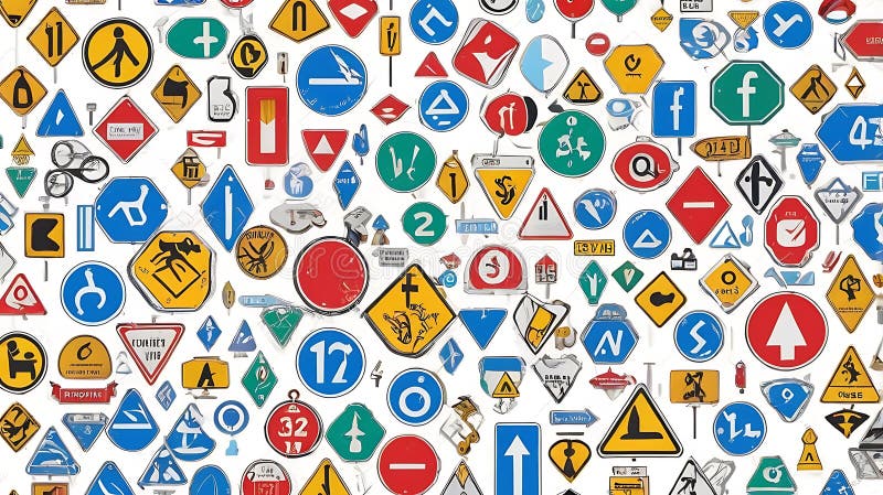 Collection of Warning Signs: High Voltage, Vintage Tin, Internet ...