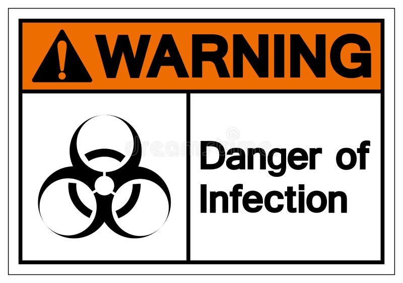 Warning Danger of Infection Symbol Sign, Vector Illustration, Isolate ...