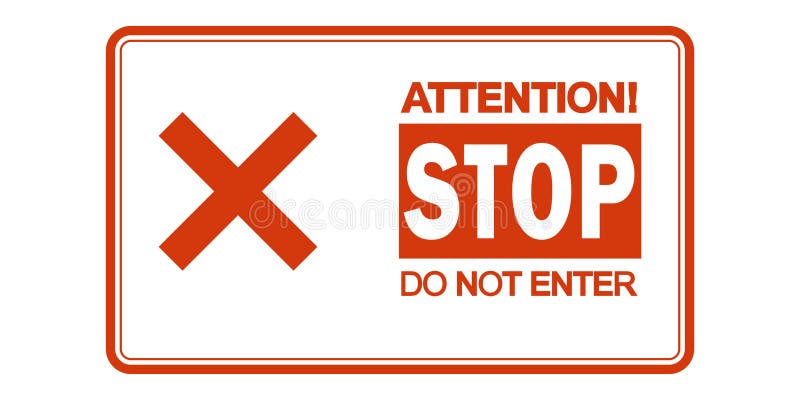 Warning or Danger Sign Icon Set Vector Design Stock Vector ...