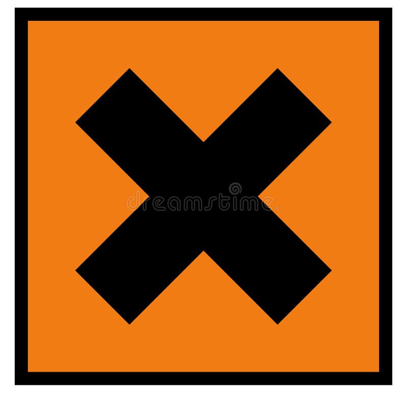 Warning Danger Sign, Rectangle and Triangle Frame Red and Black Color ...