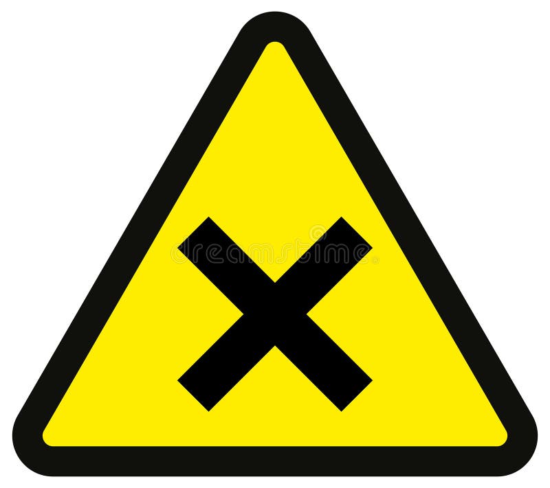 Warning Danger Sign, Rectangle and Triangle Frame Yellow and Black ...