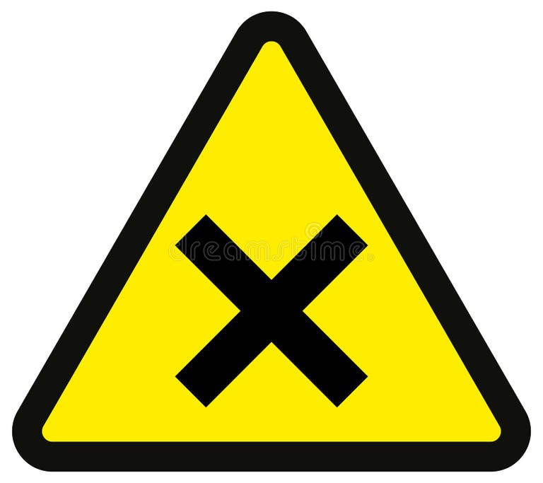 Warning Danger Sign, Rectangle and Triangle Frame Yellow and Black ...