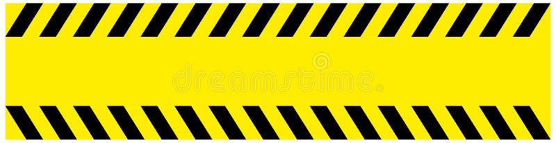 Warning Danger Sign, Rectangle and Triangle Frame Yellow and Black ...