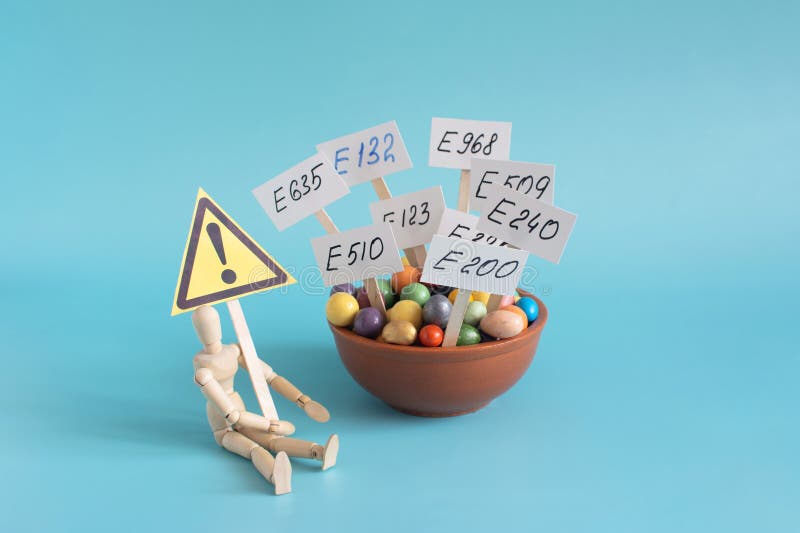 Warning Dangers Uncontrolled Use Food Additives Stock Photos - Free ...