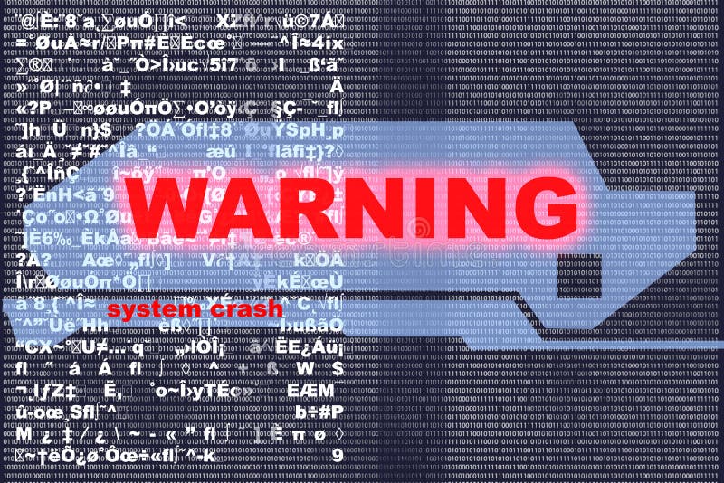 Warning stock illustration. Illustration of data, communication - 37427938