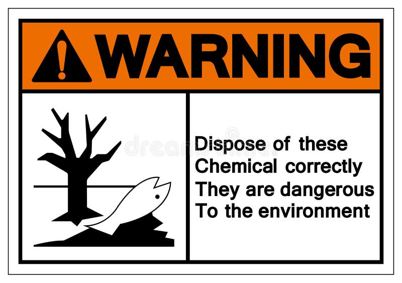 Environmental Hazard Symbol Sign, Vector Illustration, Isolate on White ...