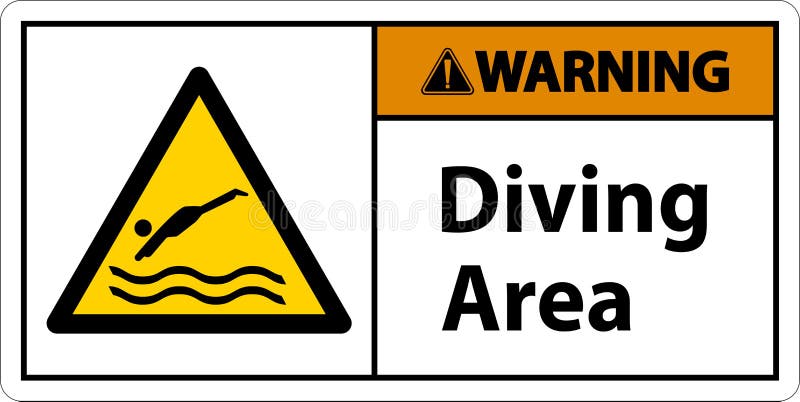 Deep Water Warning Sign Stock Illustrations – 594 Deep Water Warning ...